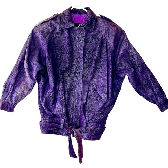 Winlit | Jackets & Coats | Vintage Rare Winlit Purple Leather 8s Jacket ...
